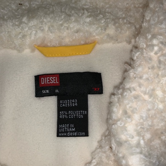 Diesel | Jackets & Coats | Diesel Faux Shearling Reversible Unisex Vest ...